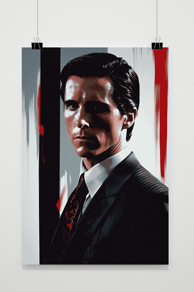 Afiche De Patrick Bateman Christian Bale's American Psycho Getting New