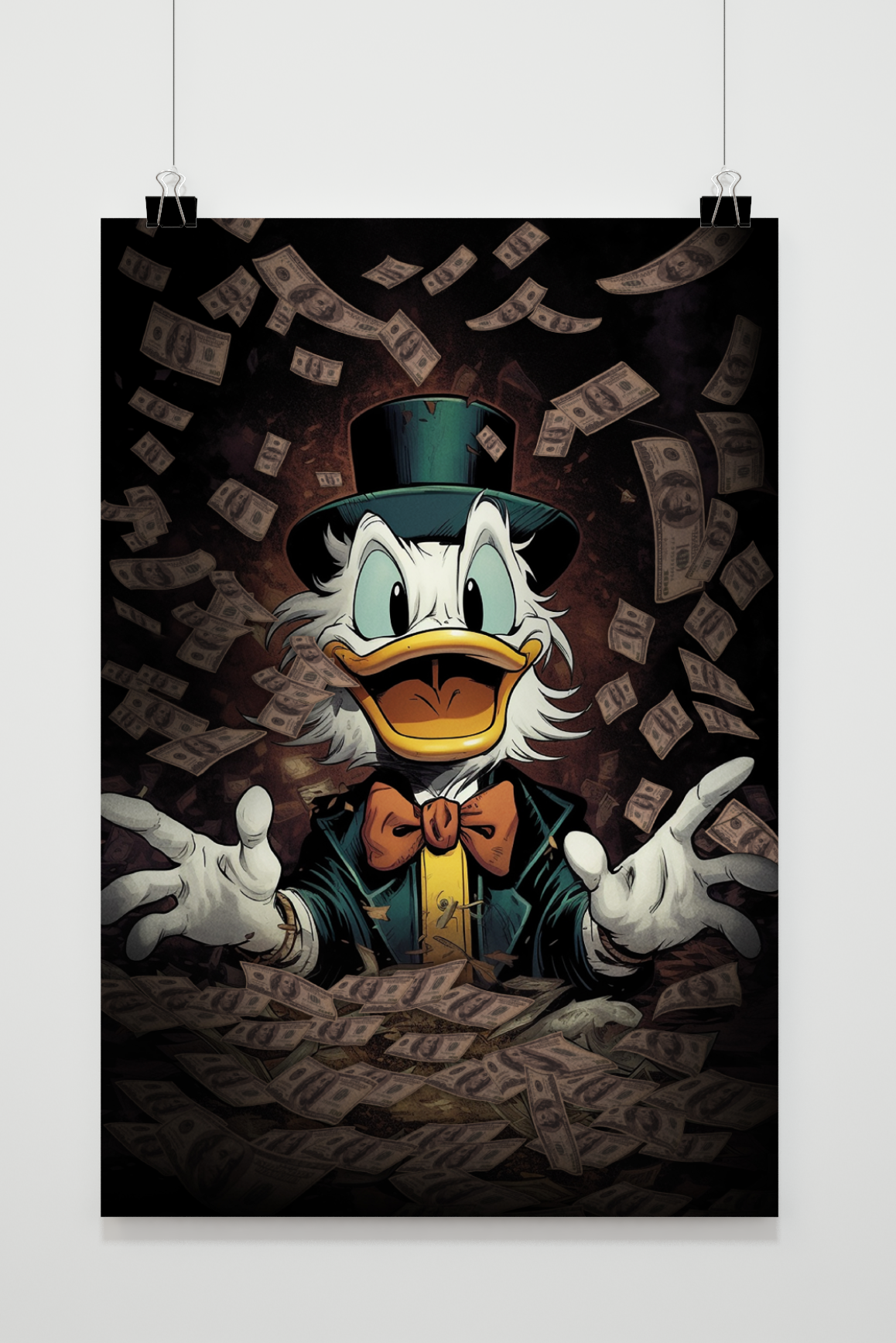 Dagobert Duck Poster | Duckstad Poster | Dagobert Geld | Woonkamer ...